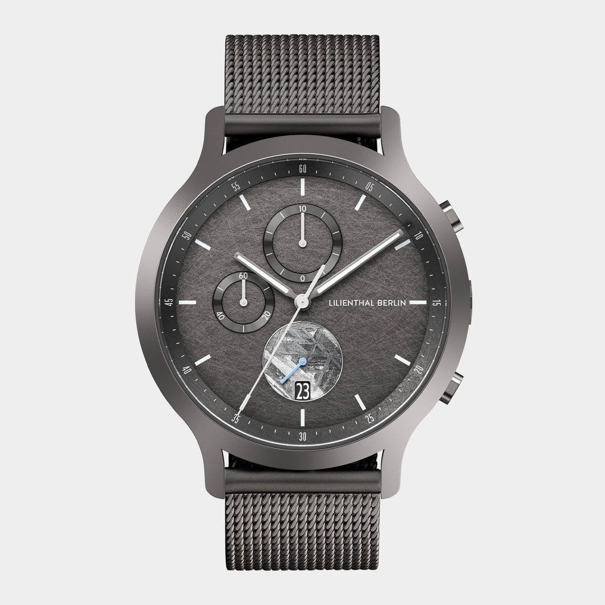 Chronograph Meteorite - Cosmic Gray - Mesh Anthracite – Lilienthal ...