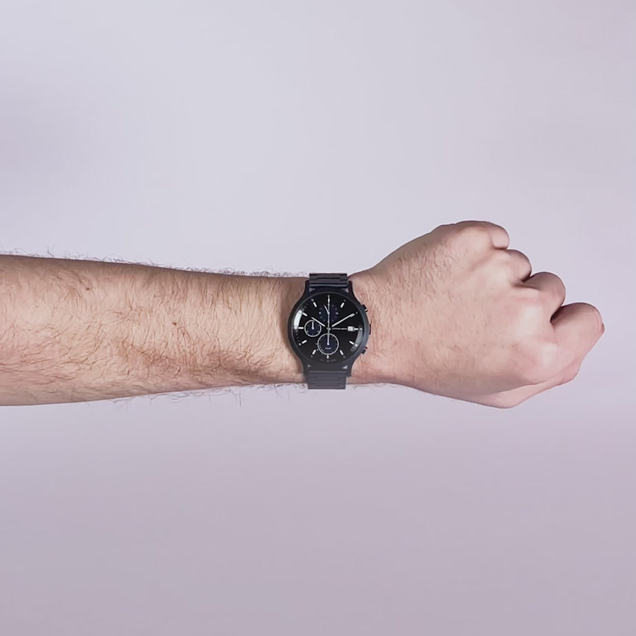 Chronograph Limited Edition Solar II Mesh Blue Matte – Lilienthal ...